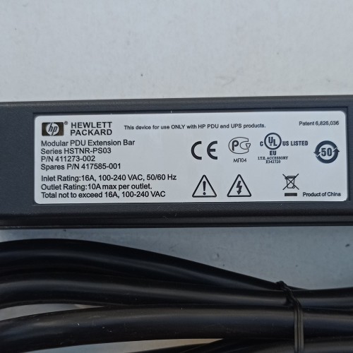 Barras de Extensión HP PDU Modular AF500A | Energía Segura y Confiable